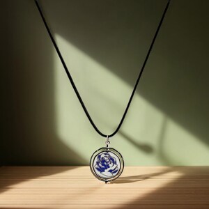 Blue Rose Necklace - Etsy Blue Rose Necklace - Etsy