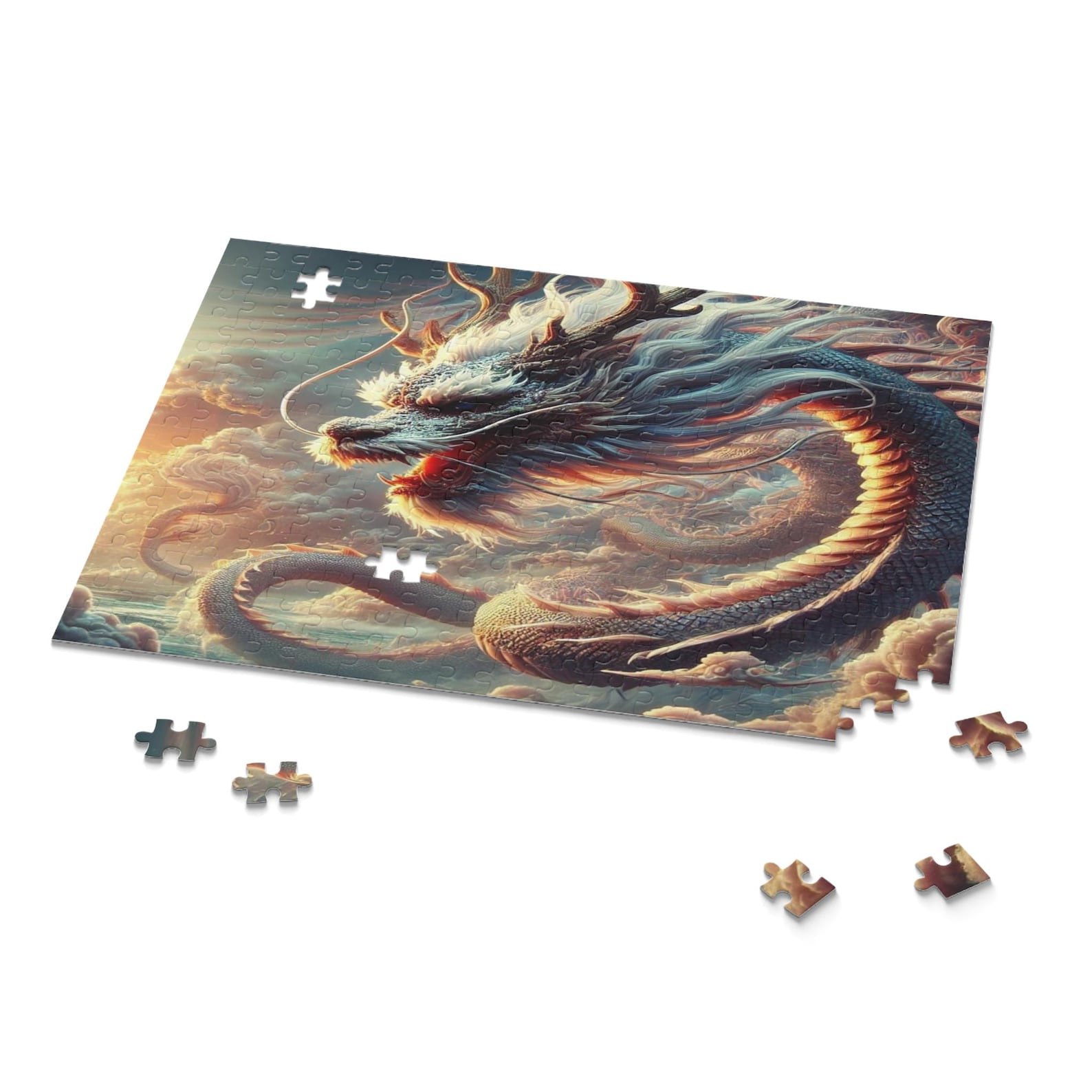 Dragon of the Dawn: A Majestic Sky Puzzle Adventure. Puzzle 120, 252 ...