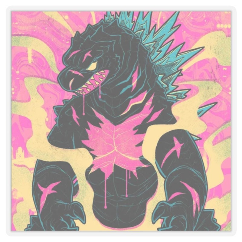 Godzilla Bumper Stickers - Etsy