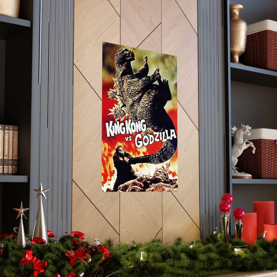 Vertical Posters, Godzilla Kong Poster, Matte Wall Art Print, Home ...