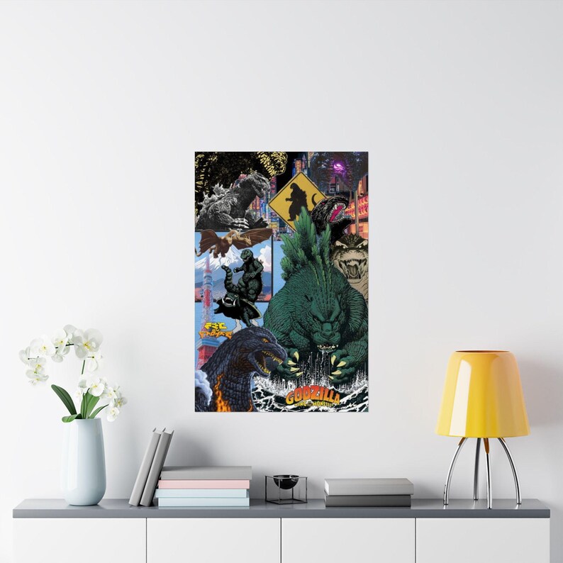 Godzilla Poster, Kaiju Monster Movie - Etsy
