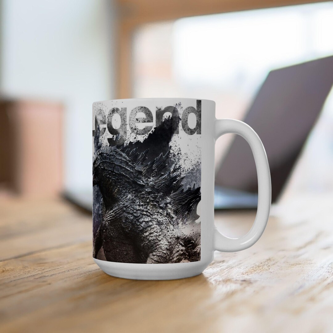 Godzilla Mug Cup, Japanese Monster Ceramic Mug 11oz 15oz, Gojira Coffee ...