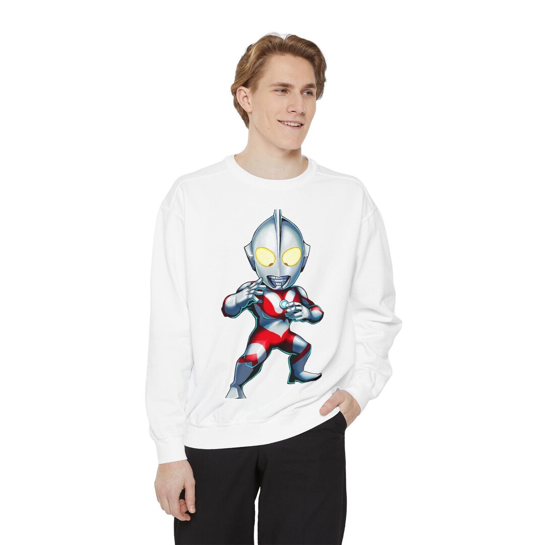 Ultraman Japanese Superhero Unisex Garment-dyed Sweatshirt, Vintage ...