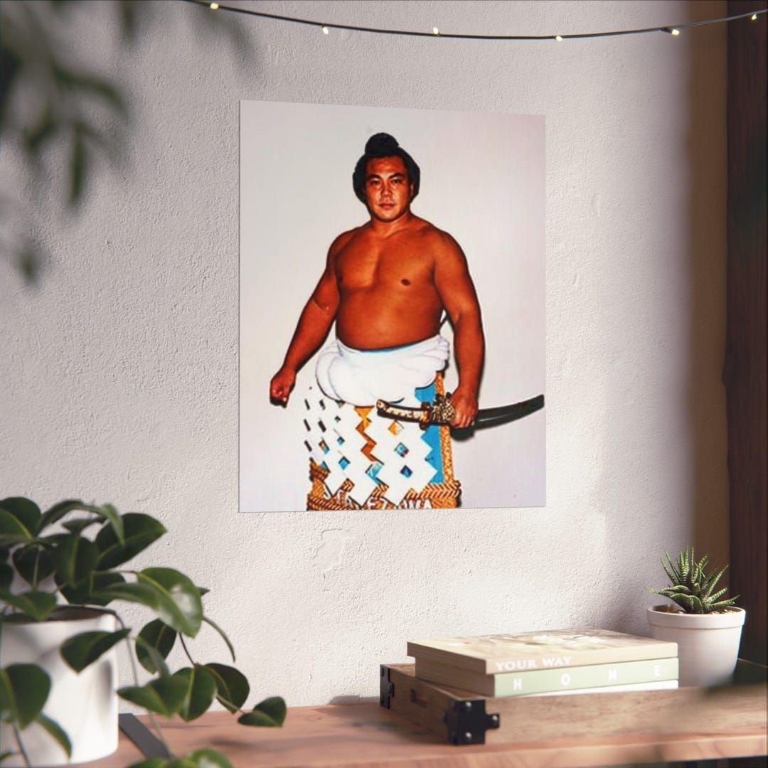 Sumo Wrestling Matte Vertical Posters, Japanese Fuji Yokozuna Poster ...