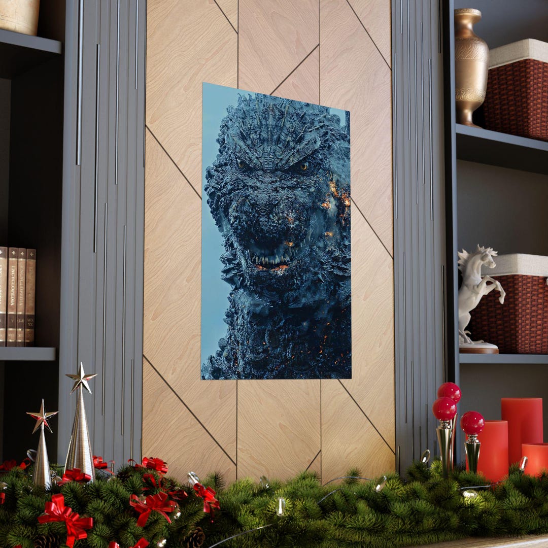 Japanese Godzilla Matte Vertical Posters, Movie Monster Wall Art, Home ...