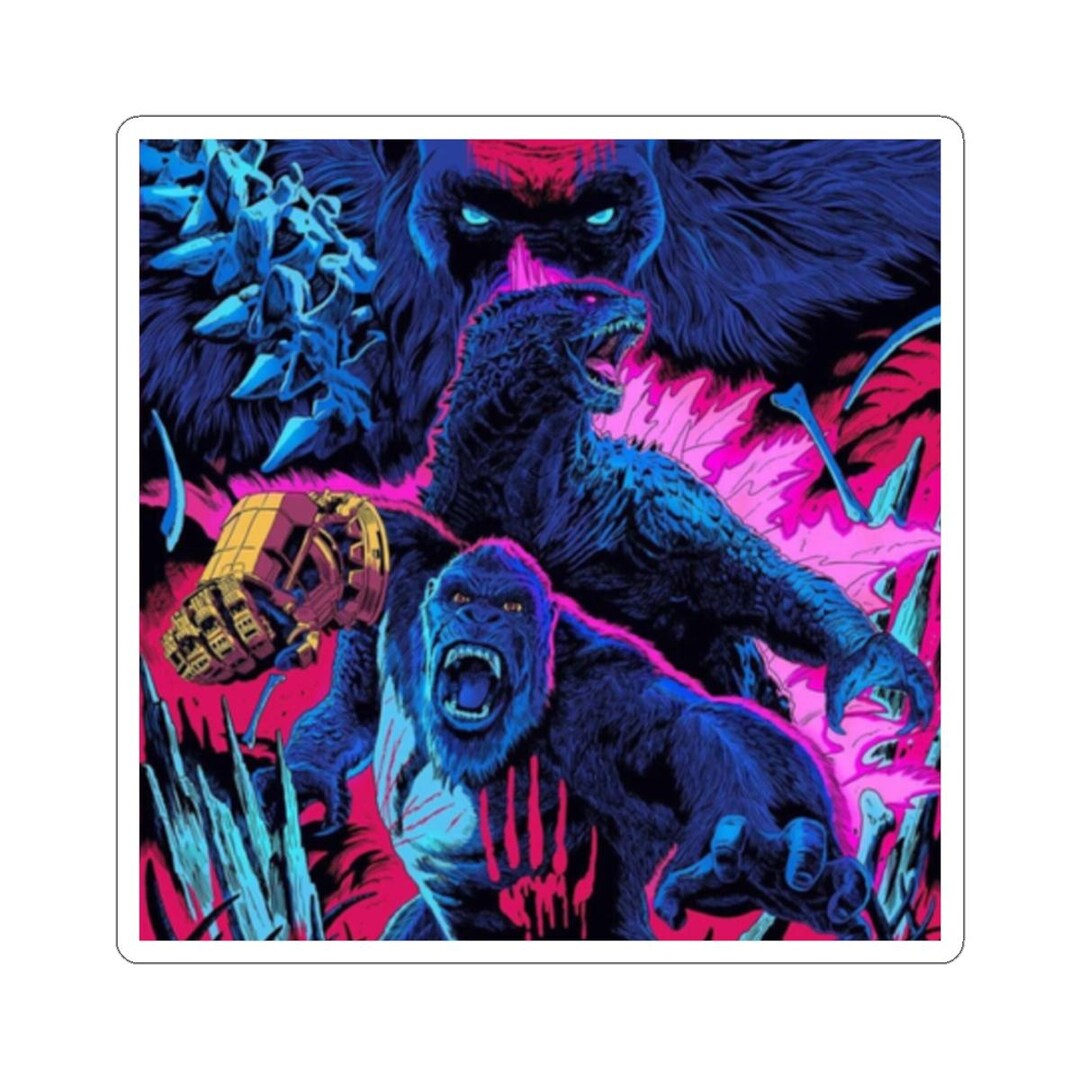 Godzilla Stickers, Japanese Monster Decals, Laptop Decals, Vinyl ...