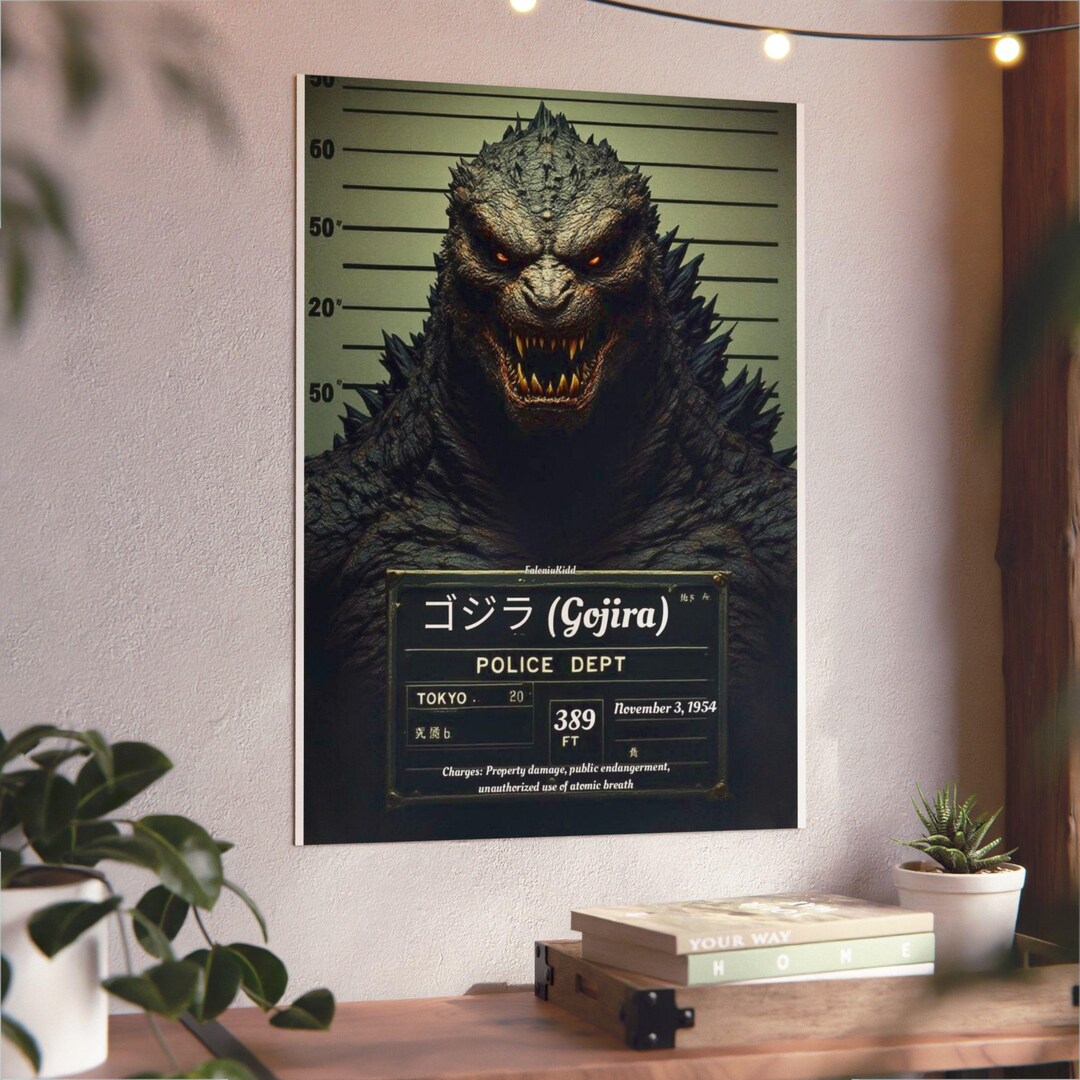 Godzilla Aluminum Composite Panels, Japanese Monster Wall Decor, King ...