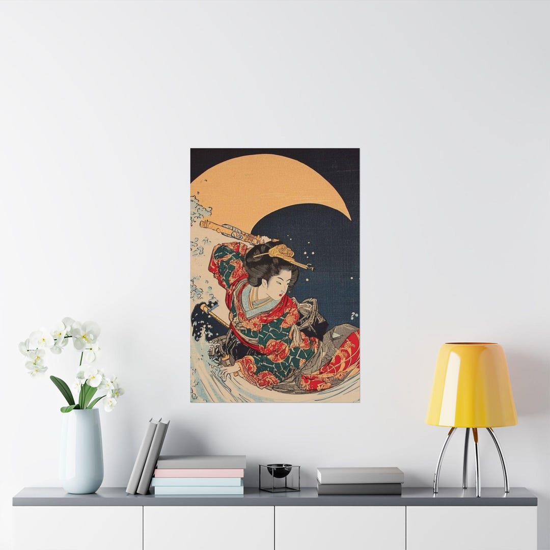 Japanese Women Poster, Matte Vertical Posters, Asian Art Print, Tokyo ...