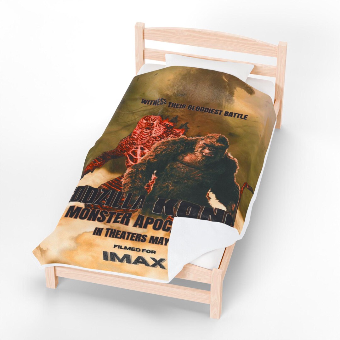 Godzilla Blanket, Movie Monster Soft Throw, Japanese Kaiju Cozy Bedding ...