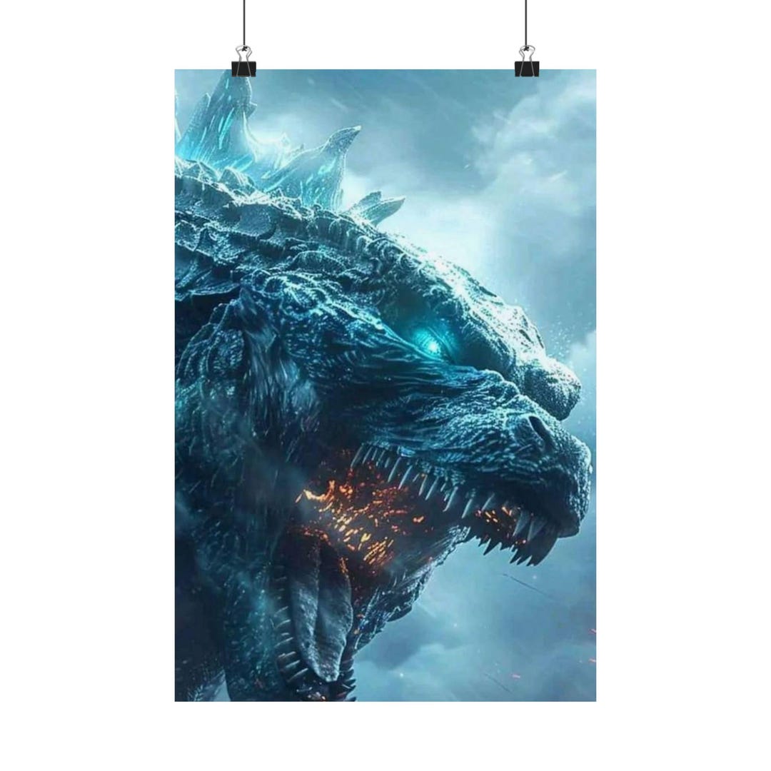 Godzilla Poster - Matte Vertical Posters, Japanese Monster Movie Wall ...
