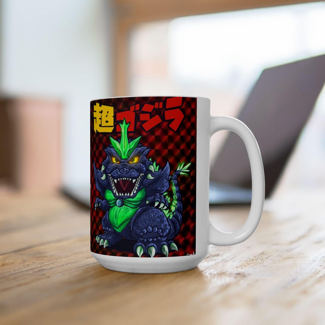 Godzilla Mug Cup, Japanese Monster Coffee Cup, Movie Fan Gift, Ceramic ...