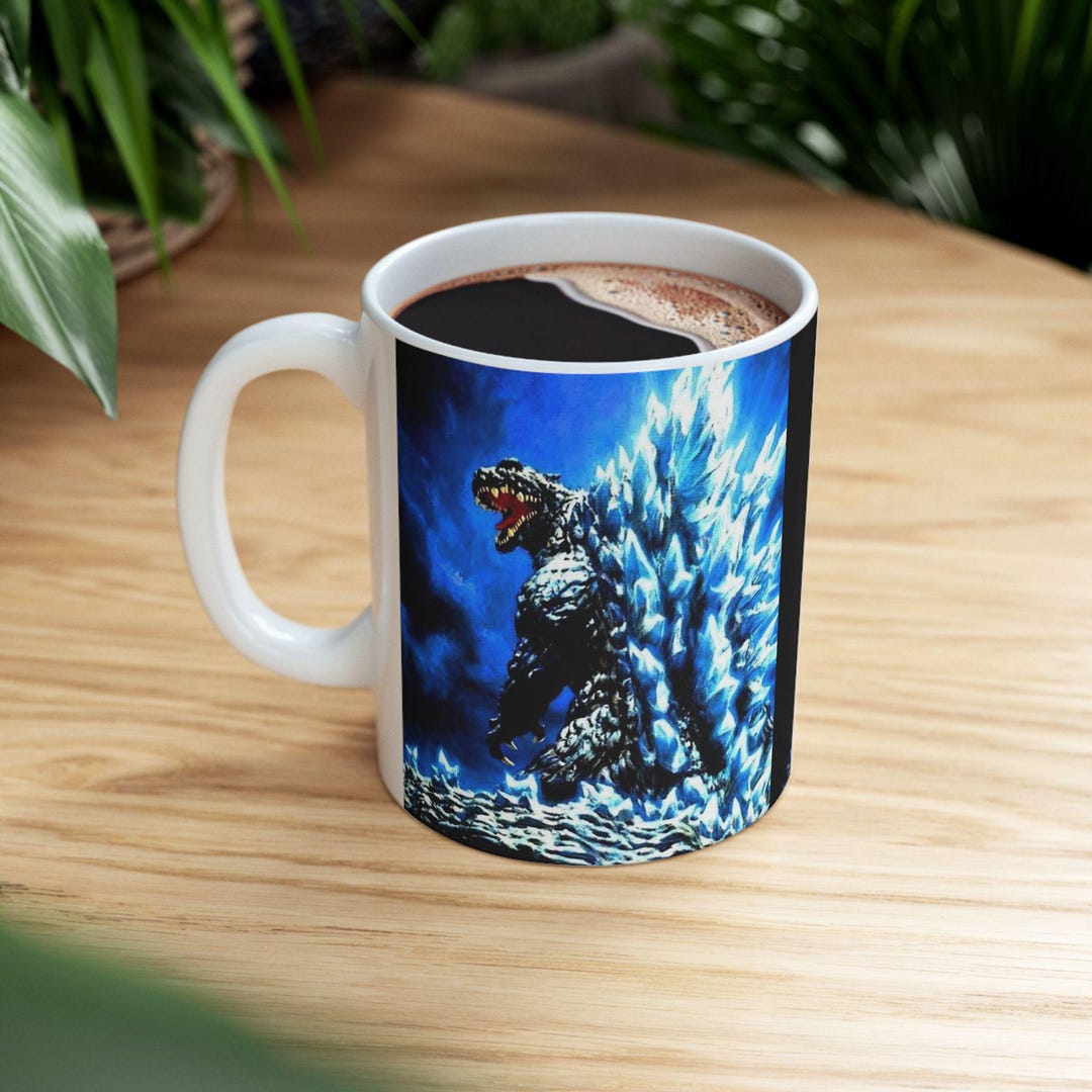 Godzilla Mug, Japanese Monster Coffee Cup, Kaiju Lover Gift, Ceramic ...
