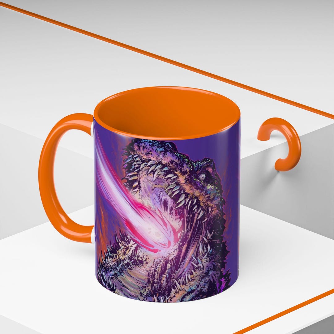 Mug, Japanese Godzilla Coffee Cup, Gojira Monochrome Tea Mug, Kaiju Fan ...