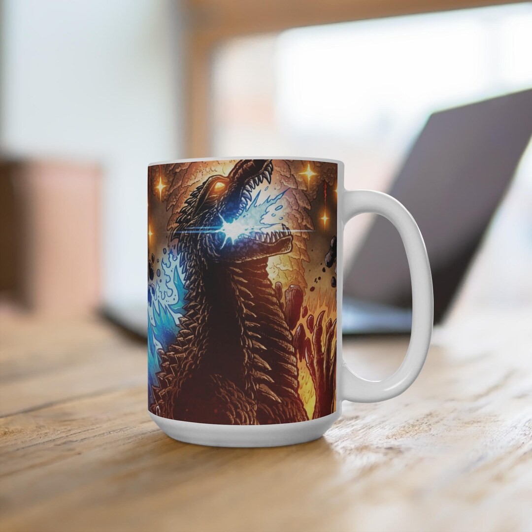 Godzilla Mug Cup, King of the Monsters Coffee Mug, Kaiju Ceramic Tea ...