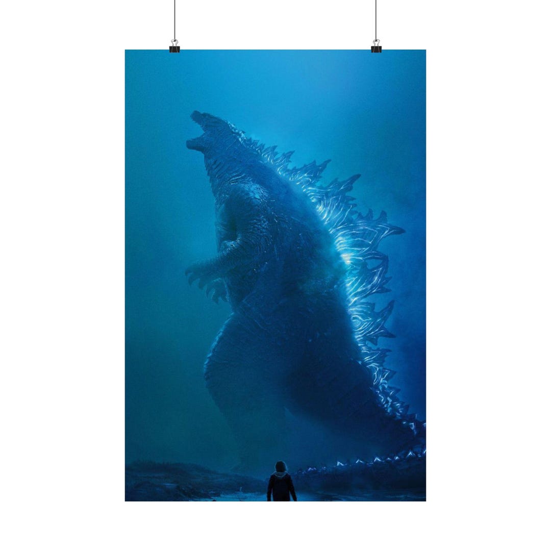 Vertical Posters, Godzilla Poster, Matte Print, Japanese Monster Movie ...