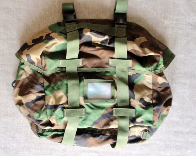 Genuine MOLLE II Sleep System Carrier, Woodland Camouflage, U.S. Army ...