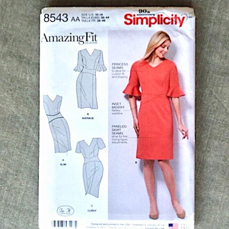 Simplicity Curvy Fit - Etsy