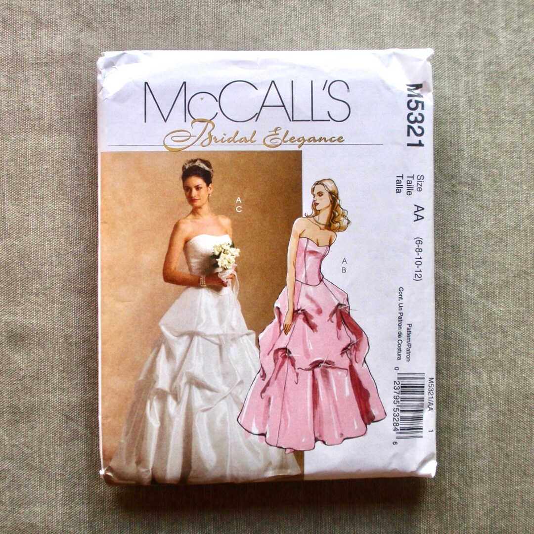 Mccall's M5321 5321 Corset & Long Skirt,size AA (6-8-10-12) or EE (14 ...