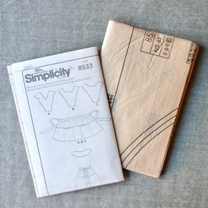 Simplicity 8533 Aprons, Size Sm-lg, Full & Hostess Half Aprons, 1950s ...