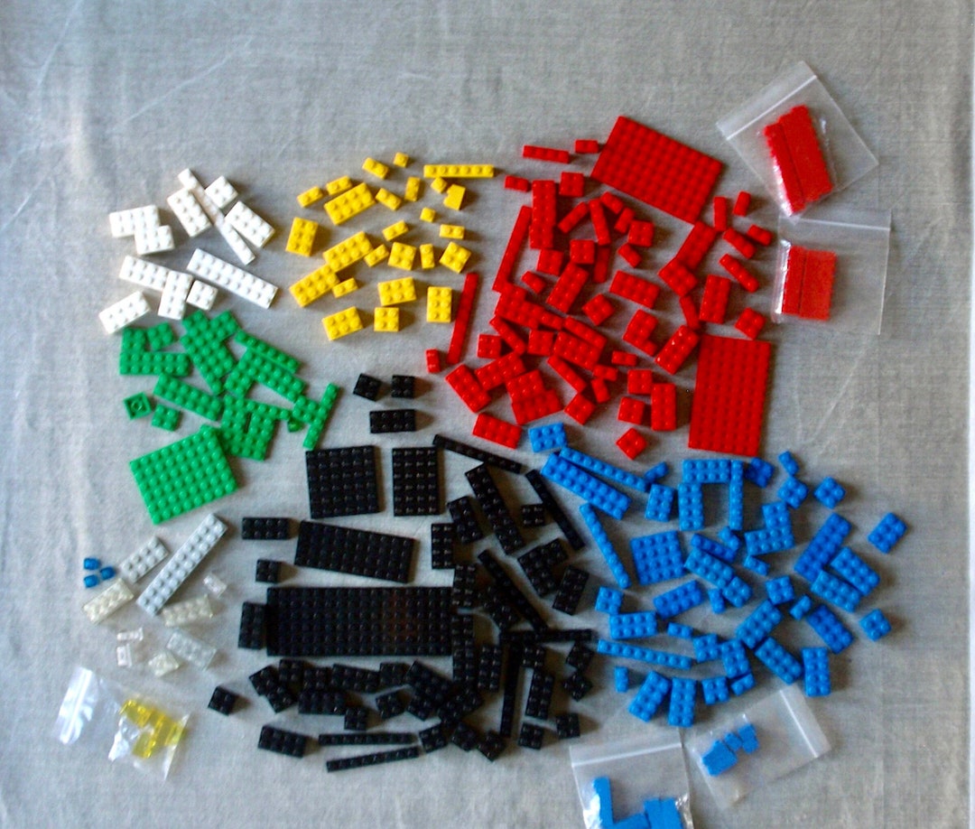 LEGO® Bricks & Plates Bulk Lot, 205 Vintage PLUS 20 New Pieces (bagged ...