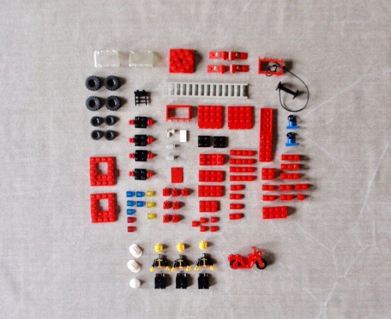 Vintage LEGO® 6366 Fire and Rescue Squad, Partial Set 84% Complete, All ...
