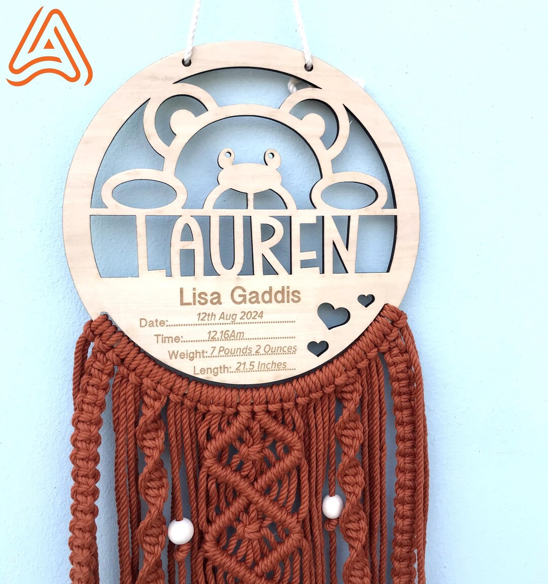 Custom Baby Shower Gift Box, Teddy Bear Baby Stats, Newborn Baby Name ...