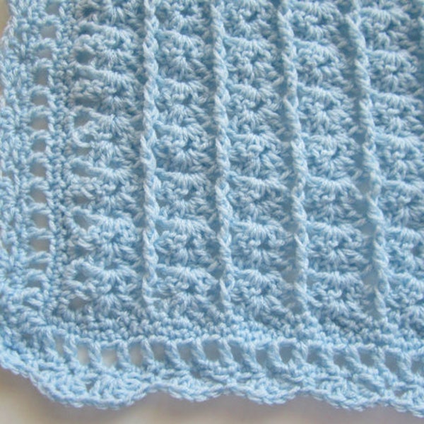 Blue Crochet Blanket - Etsy