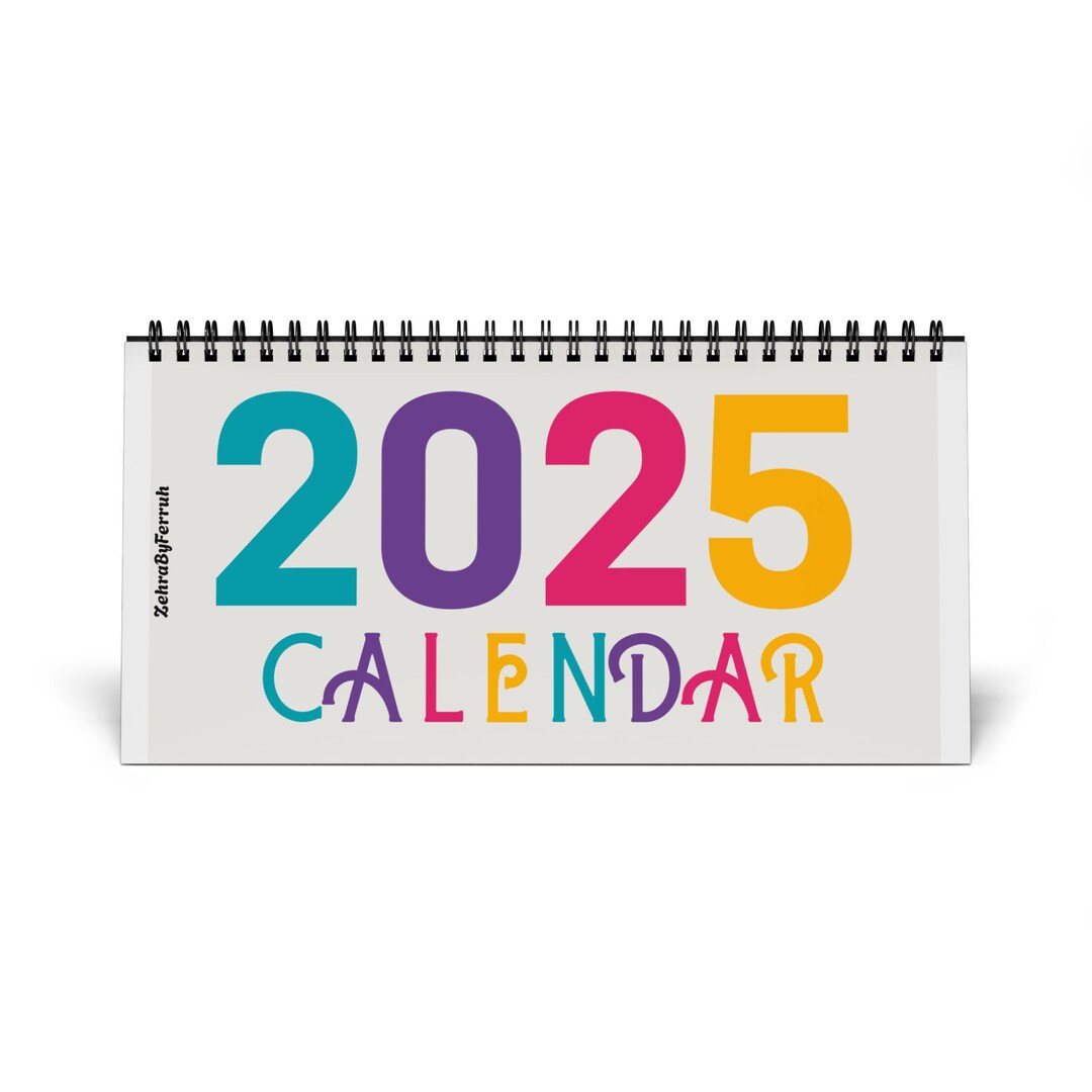 2025 Grid Desktop Calendar, Planner, Organizer, Daily Scheduler, Office ...