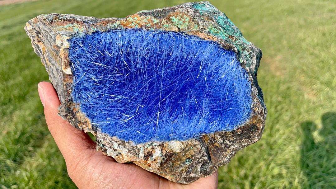 Green Copper Ore Specimen Quartz,azurite ,blue Copper Ore,crystal ...