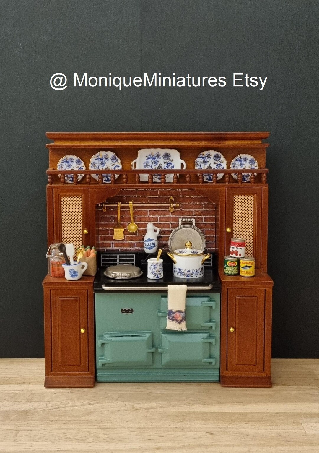 Miniature AGA Stove Kitchenette Reutter Scale 1:12 Dolls House - Etsy