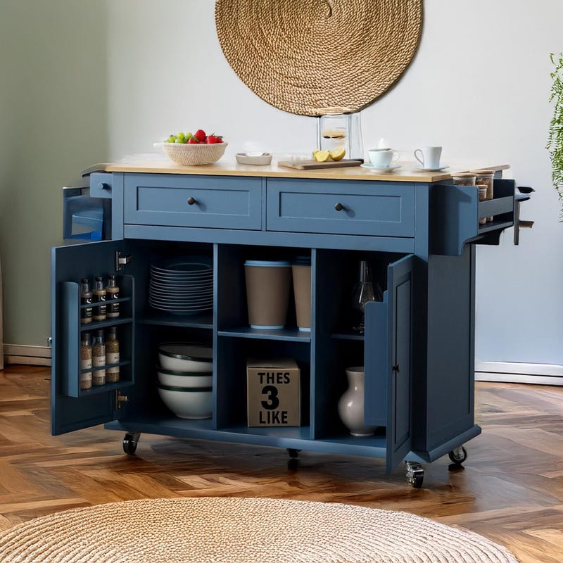 Kitchen Island on Wheels - Etsy