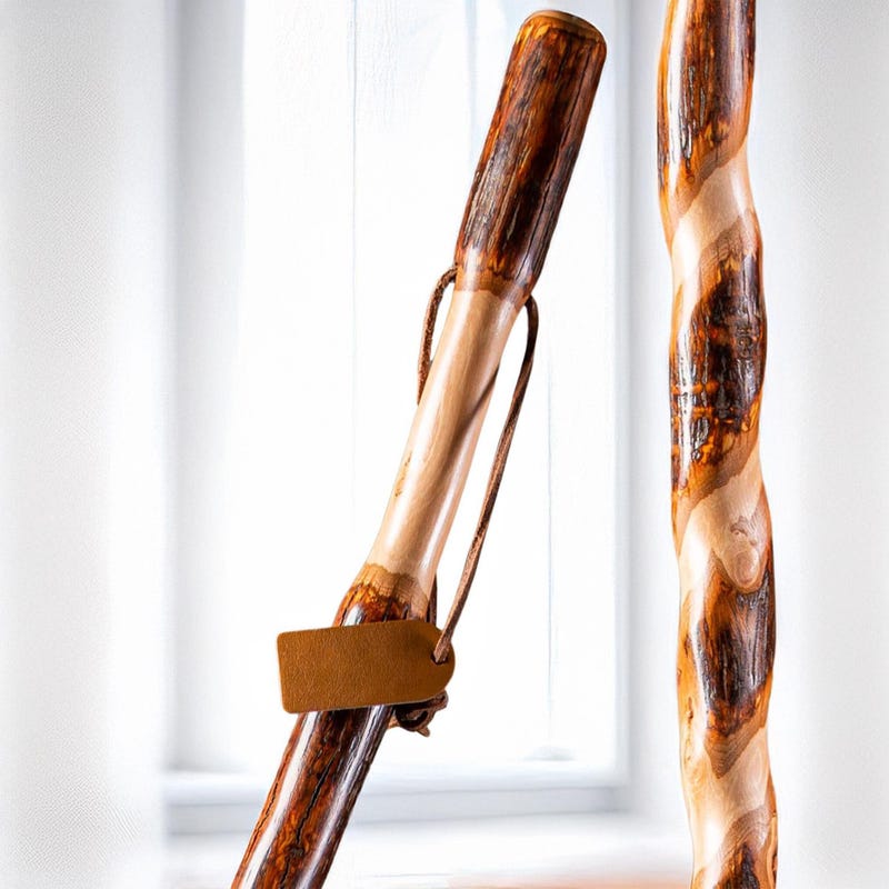 Wooden Walking Stick - Etsy