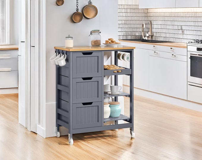 8ft Black Kitchen Island With Black Quartz Top - Etsy