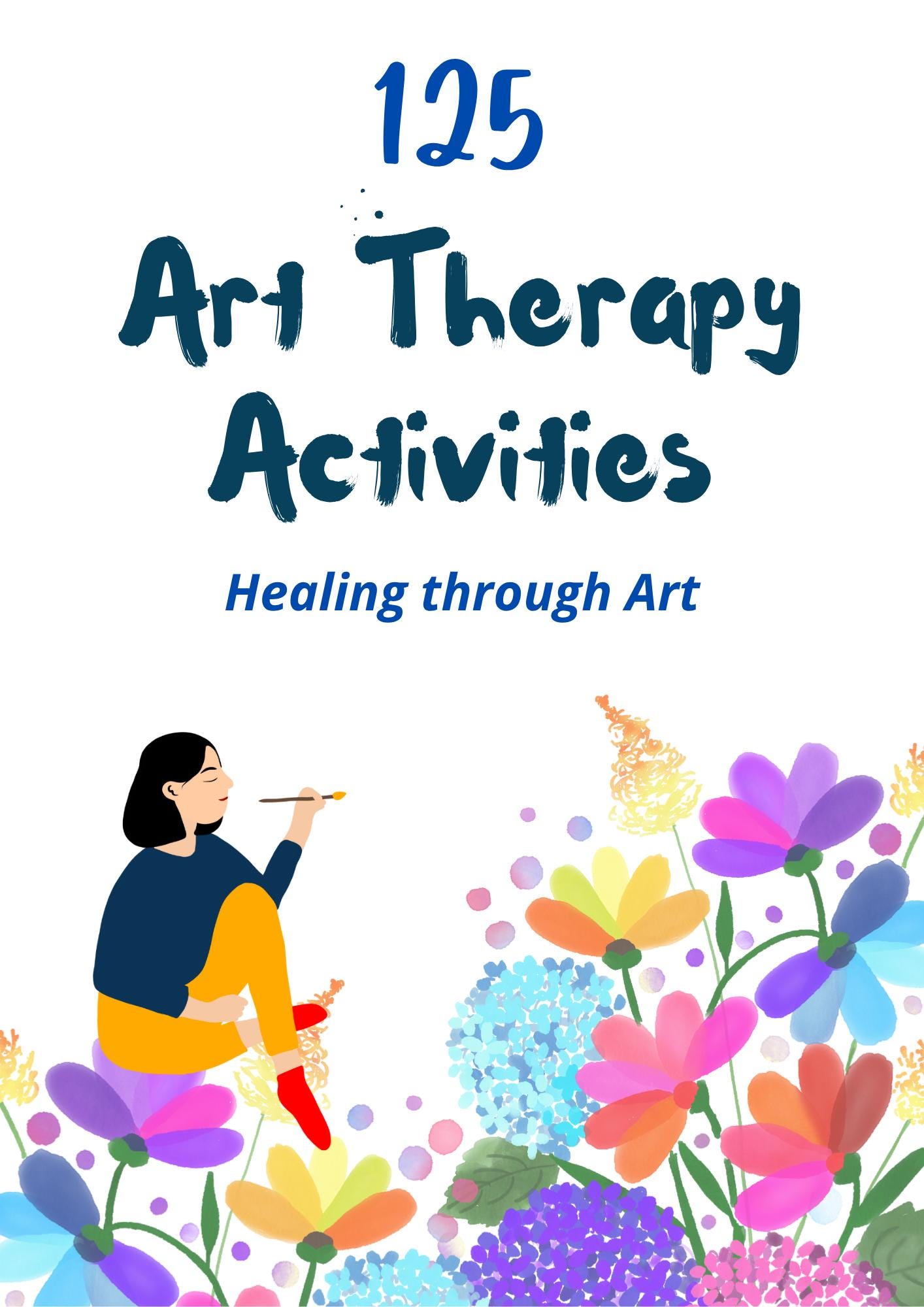 126 Art Therapy Worksheets | Printable Mental Health & Self-care ...
