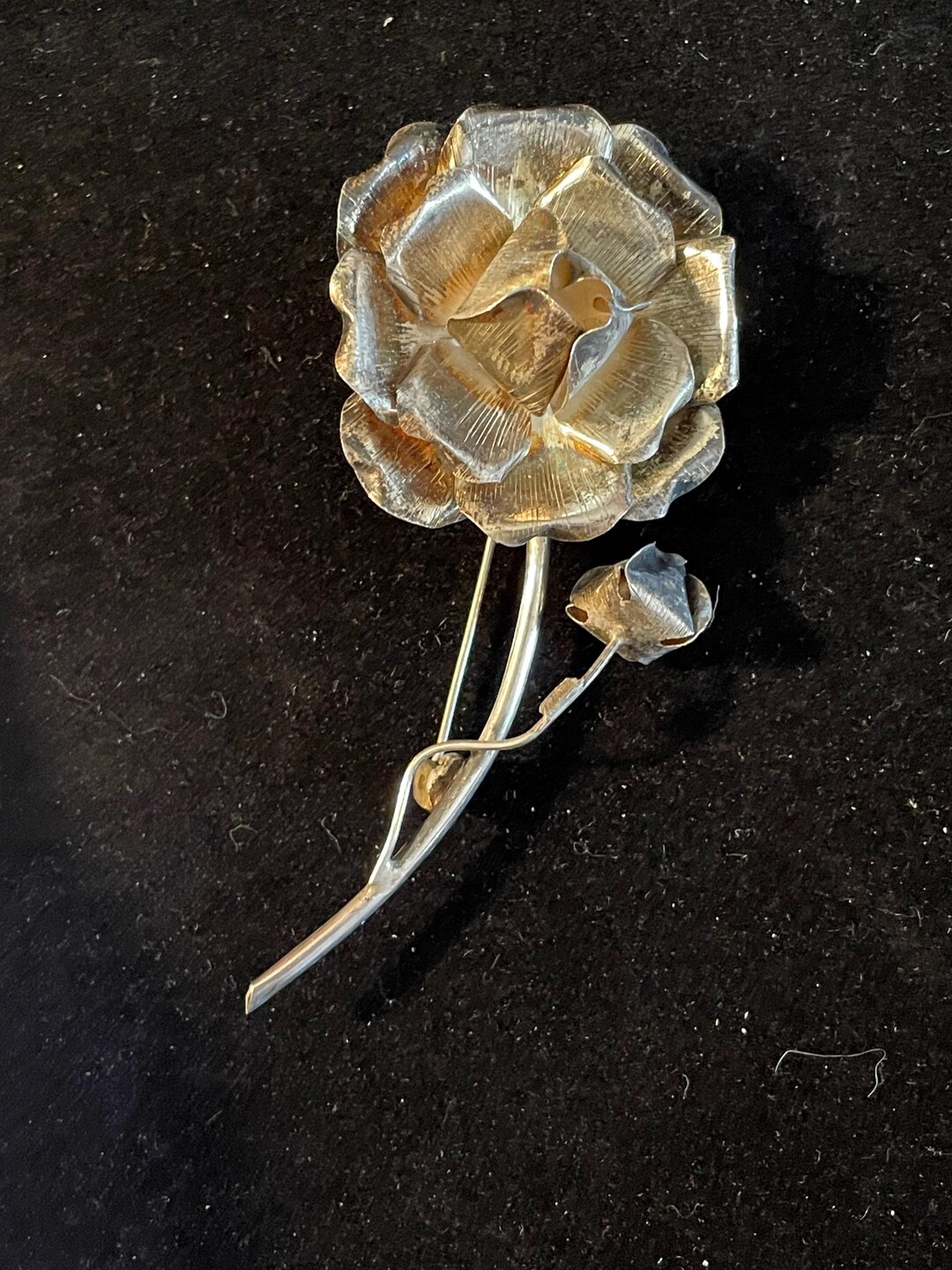 Vintage Taxco Rose Flower Brooch/pin. Sterling Silver 925. Floral - Etsy