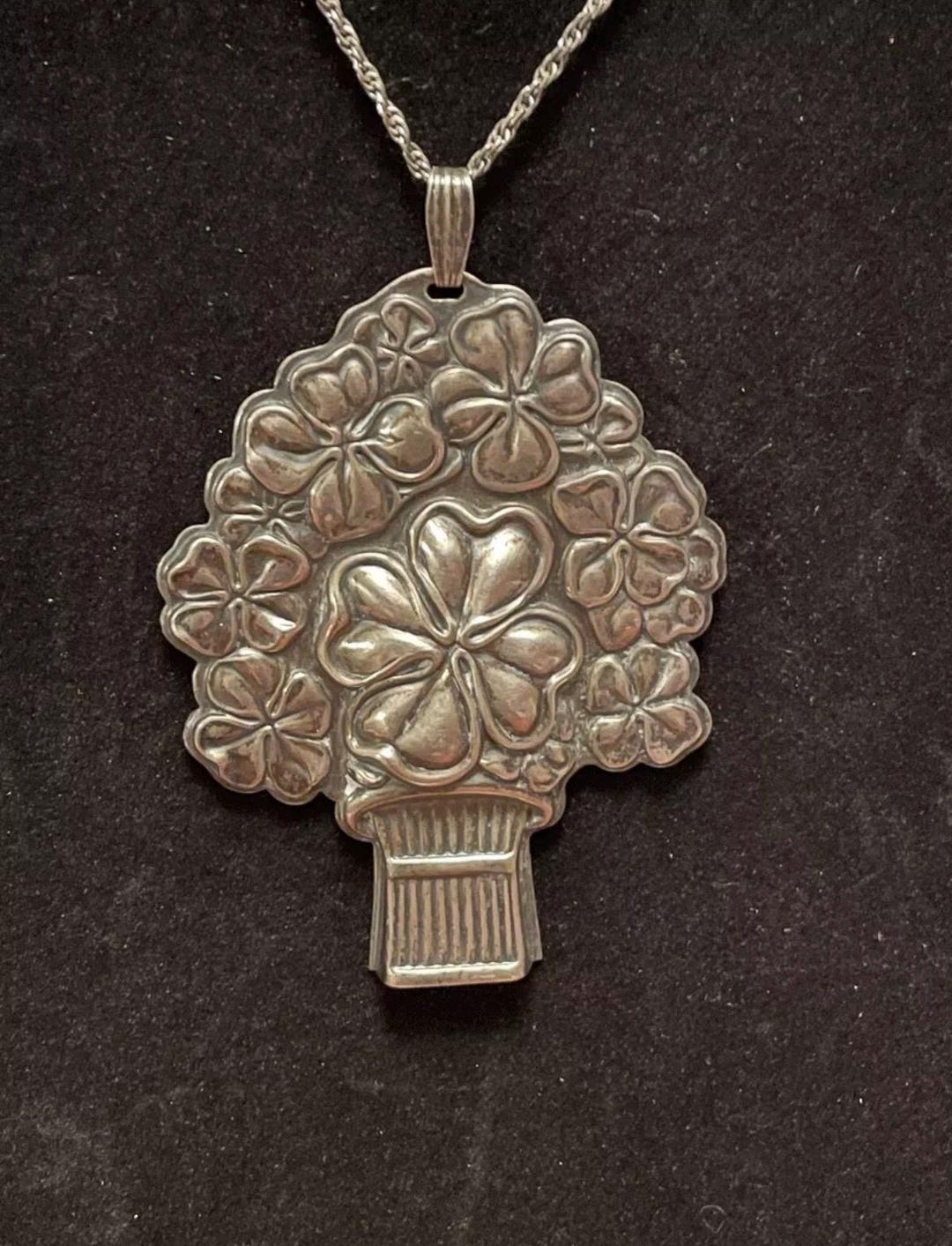 Reed & Barton Sterling Silver Good Luck Whistle. Four Leaf Clover. St ...