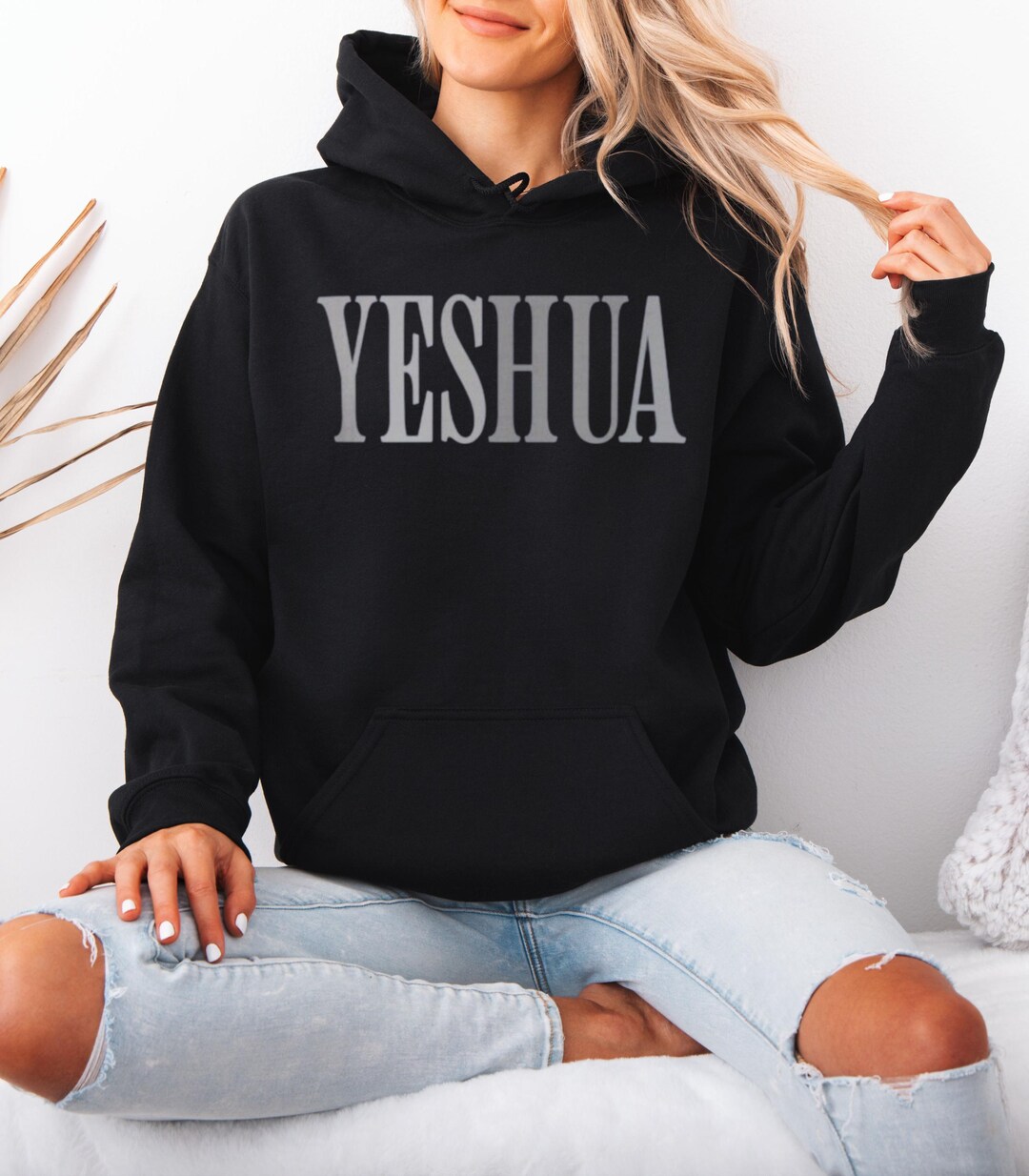 Yeshua Faith Inspirational Hoodie | Christian Scripture Hoodie Gift for ...
