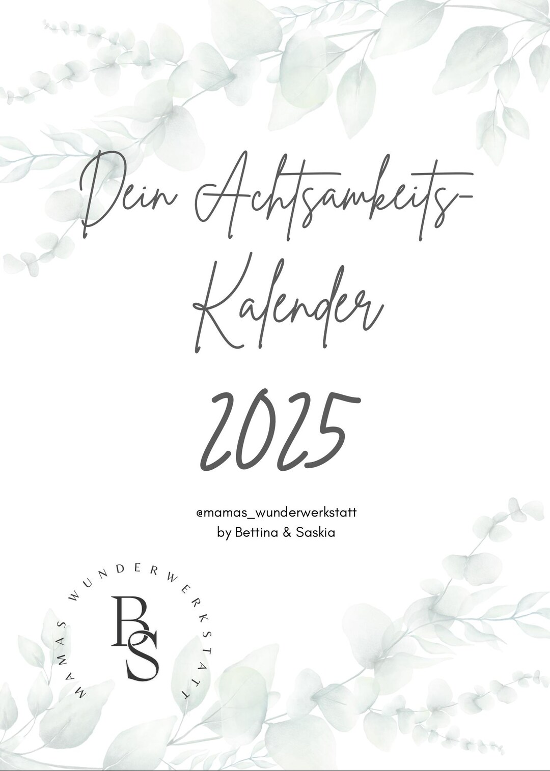 Mindfulness Calendar 2025, Monthly Calendar, Annual Calendar, Family ...