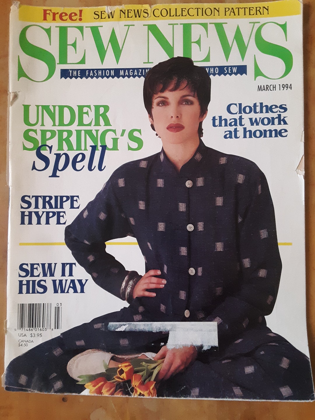 Sew News Magazine March 1994 - Etsy