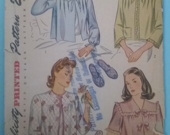Bed Jacket Pattern - Etsy