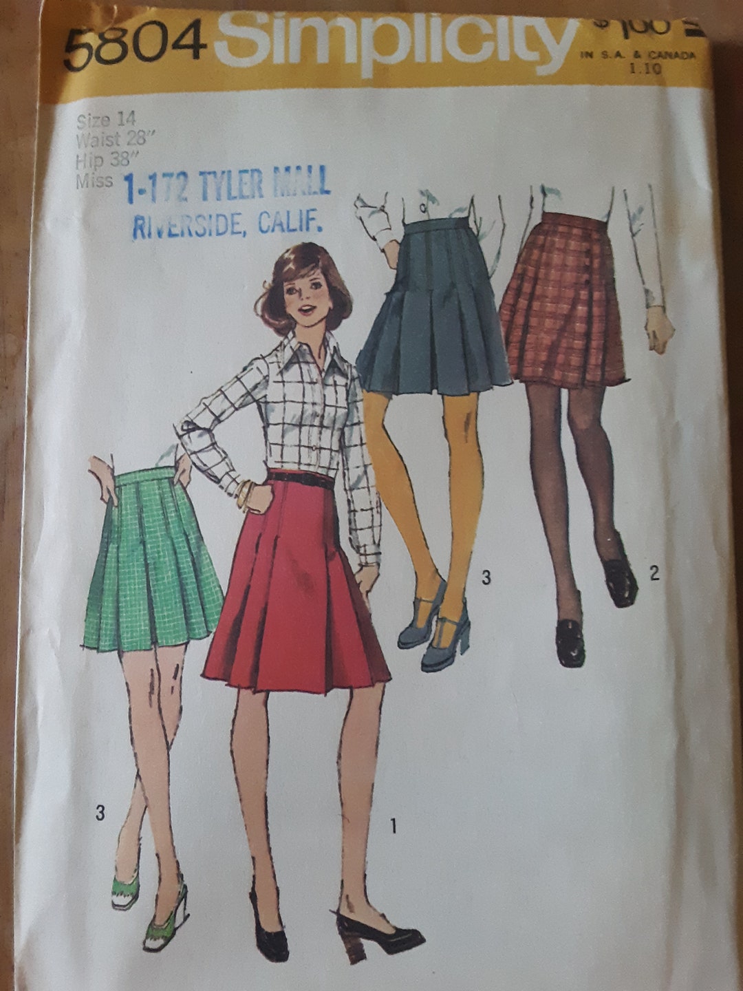Simplicity 5804 Skirt Pattern - Etsy