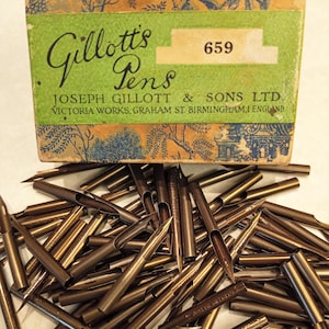 Genuine Antique Gillott's #659 Lithographic Crow Quill Nibs, Set of 3 ...