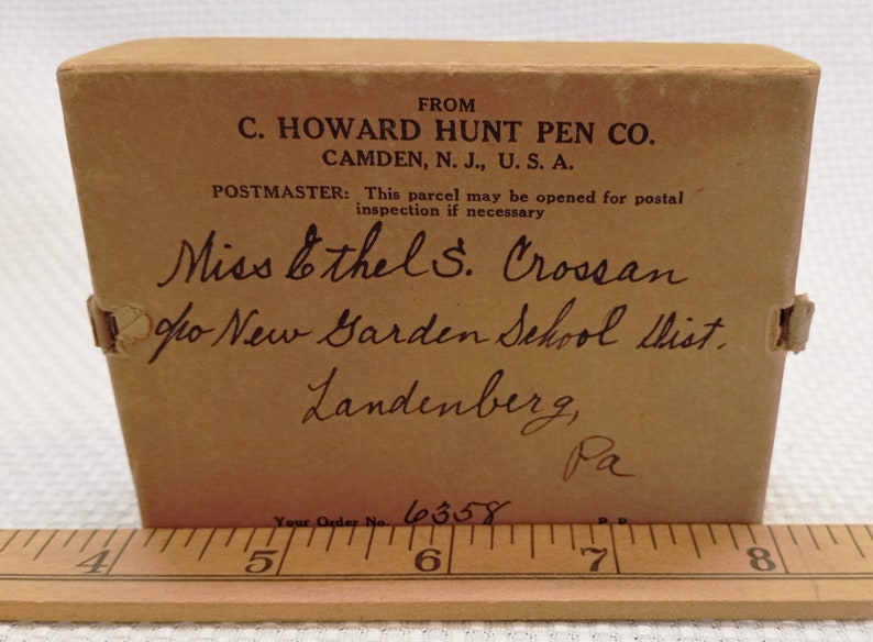 Antique Hunt X-24 Silverine Nib Box Collection Mailing Box 2 - Etsy