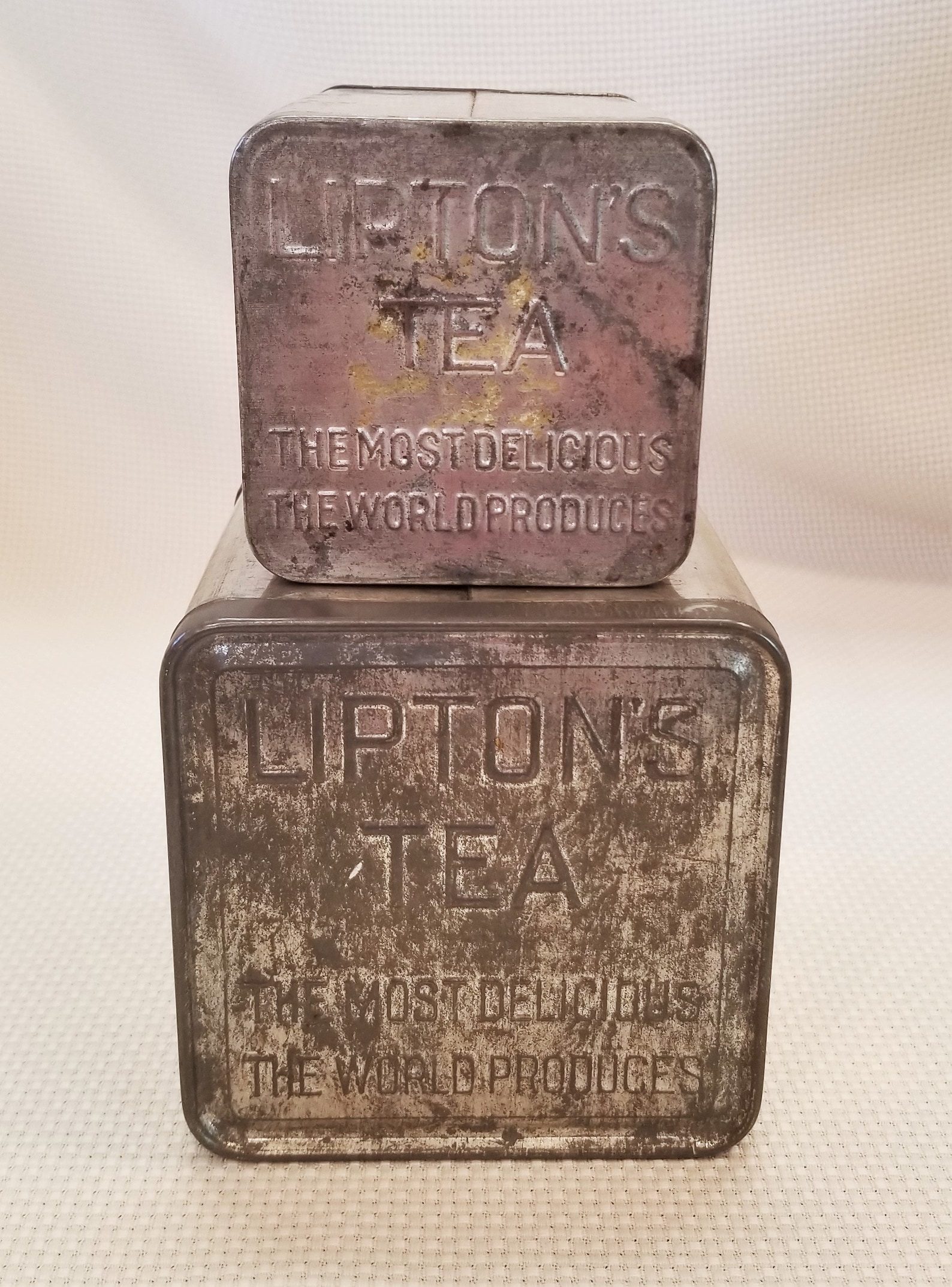 Vintage Lipton Planter Ceylon Tea Tins Graduated Pair One - Etsy