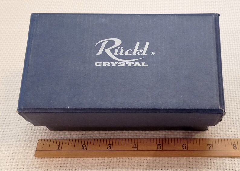 Pair of Ruckl Crystal Paperweights Inlaid With Czech Garnets - Etsy