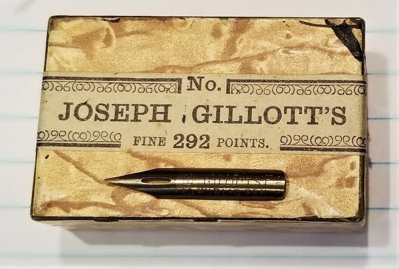 Joseph Gillott 292 Dip Pen Nibs Set of 3 Fine Point Public | Etsy