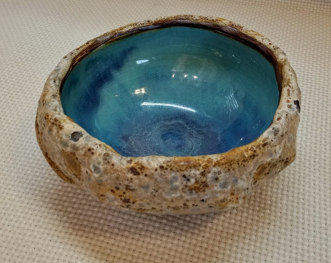Bermuda Rockpool, Jon Faulkner Pottery, Turquoise Blue Bowl, Limestone ...