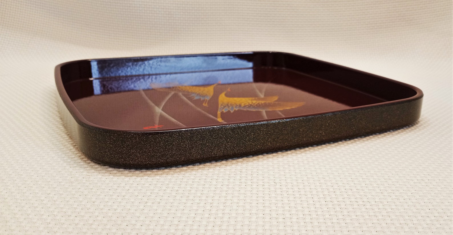 Vintage Japanese Lacquer Ware Tray Pair of Flying Cranes - Etsy