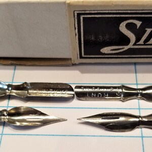 Set of 4 Hunt X-24 Silverine Nibs, Antique Nibs, C. Howard Hunt Pen ...