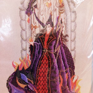 Wizard of Fire, Counted Cross Stitch Kit #122-26, Janlynn Platinum ...